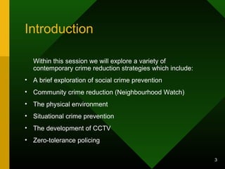 Contemporary crime reduction strategies[1]stu | PPT