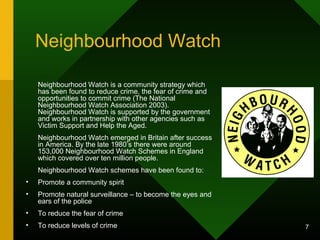 Contemporary crime reduction strategies[1]stu | PPT