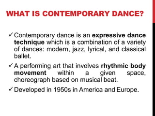 Contemporarydance 181204033327 | PPTX