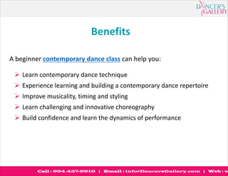 Contemporary Dance for Beginners: What Do You Need to Know? | PPT