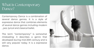 CONTEMPORARY DANCE MIDTERM POWER POINT PRESENTATION | PPTX