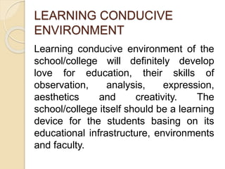 Contemporary education's needs of a school/college | PPTX