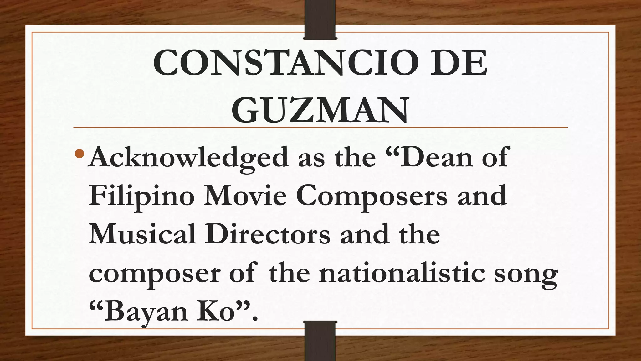 Contemporary filipino composers | PPTX