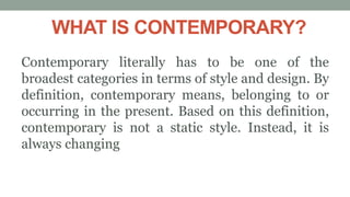 Contemporary garden | PPT