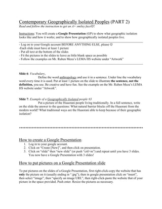 Contemporary geographically isolated peoples part 2 | PDF