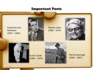 Irish Poetry | PPTX | Poetry | Books and Literature