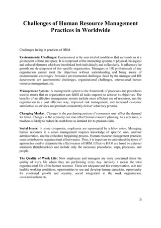 Challenges of Human Resource Management in Bangladesh | PDF