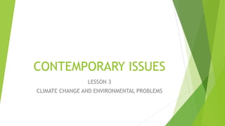 Contemporary issues climate change | PPT