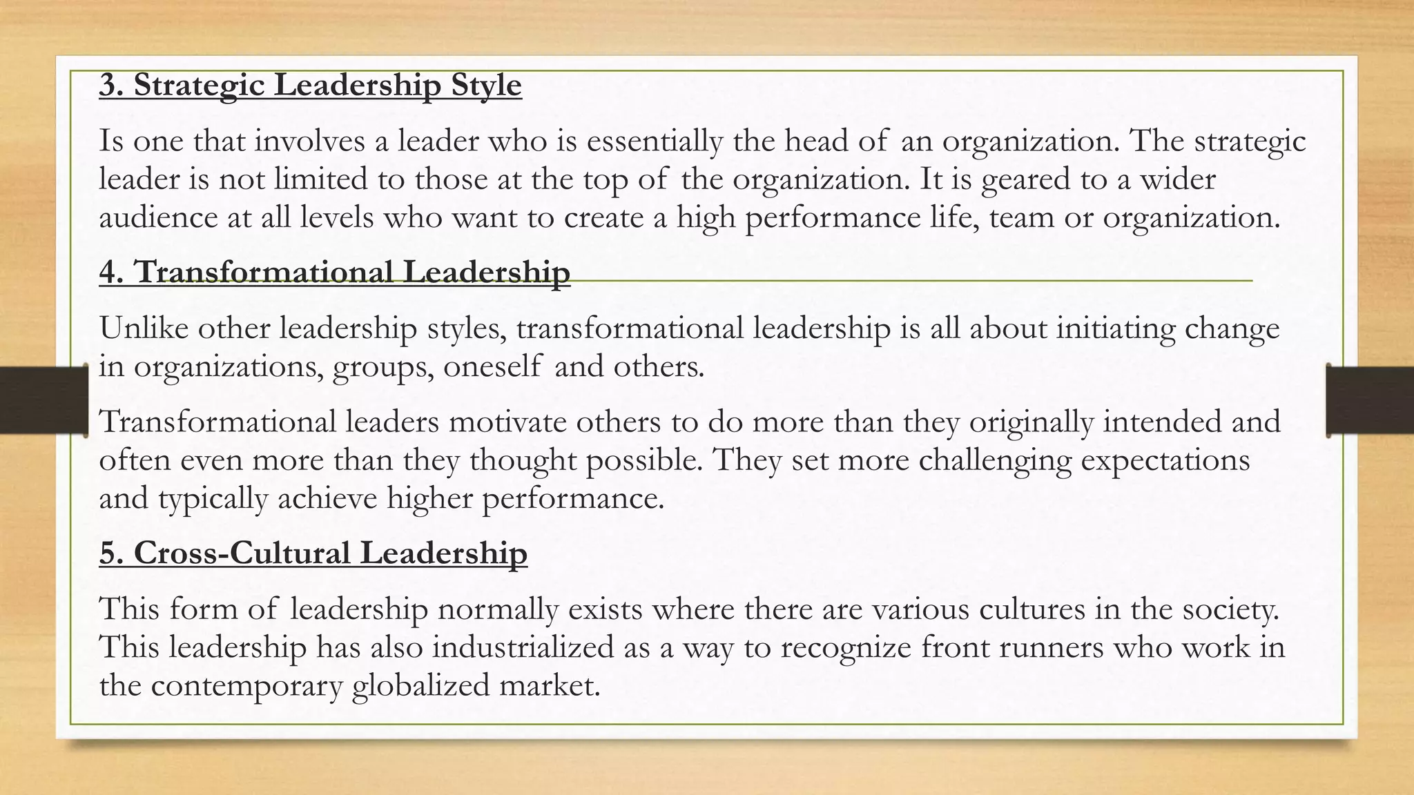 Contemporary issues in leadership | PPTX