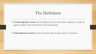 Contemporary issues in leadership | PPTX