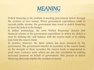 Balance of Payment and Deficit Financing | PPT