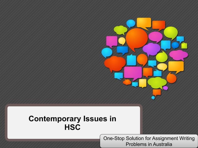 Contemporary issues in hsc | PPT