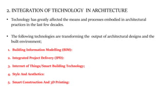 ARCHITECTURE AND TECHNOLOGY: Integrated Approach | PPTX