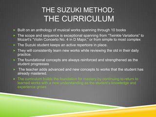 Contemporary learning theories and the Suzuki Method | PPTX