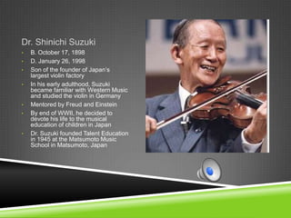 Contemporary learning theories and the Suzuki Method | PPTX