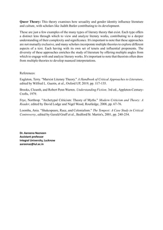 Contemporary Literary Theory _ Study Material | PDF