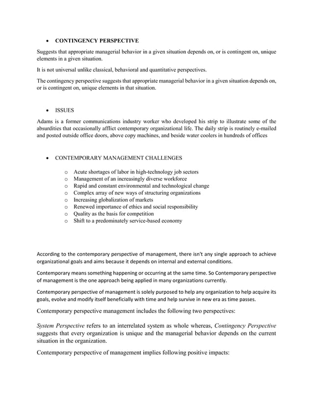 CONTEMPORARY MANAGEMENT PERSPECTIVES.docx