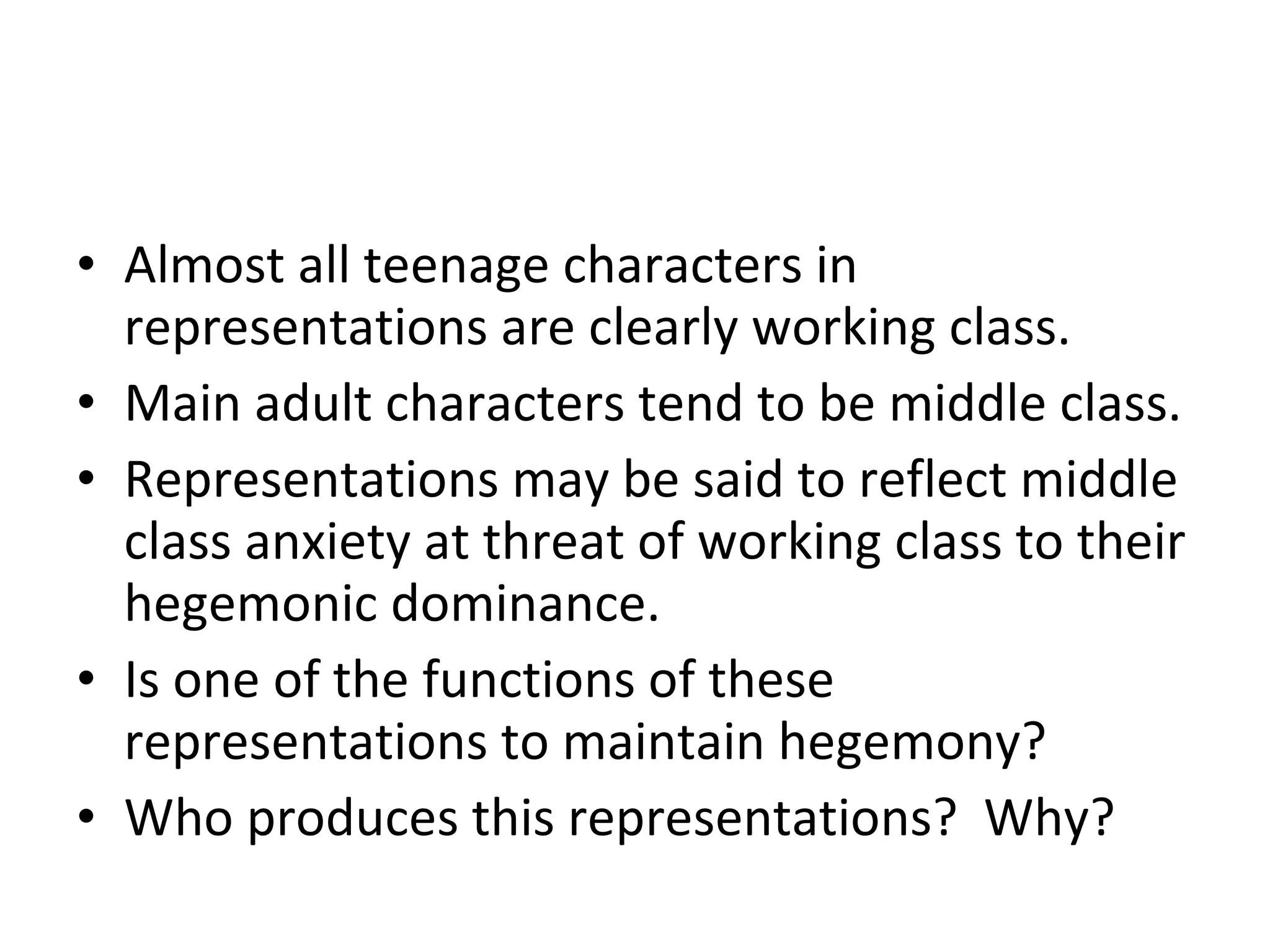 Contemporary Media Representations of Youth | PPT | Young Adult | Genres