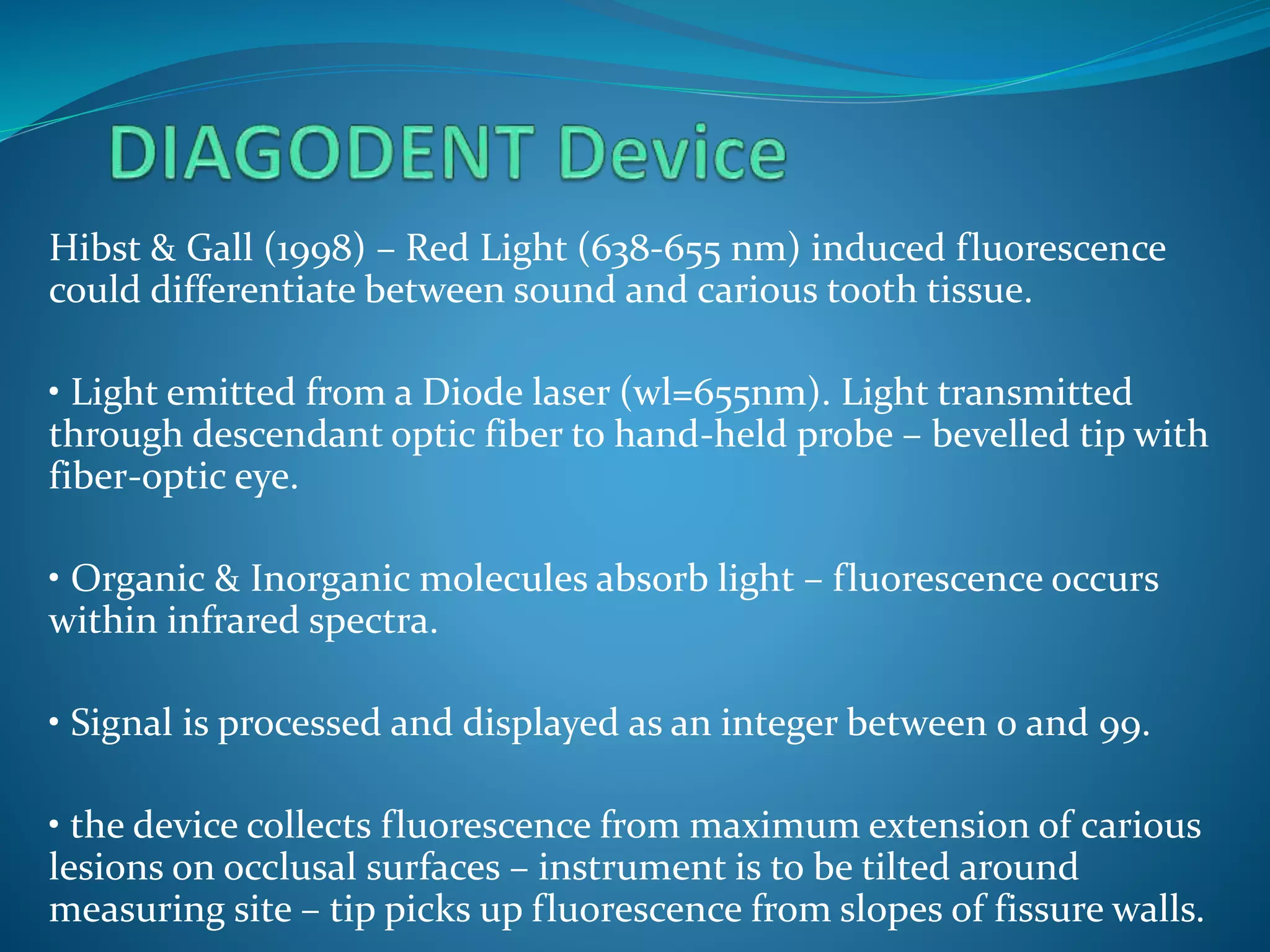 Contemporary Methods of Caries Detection | PPTX