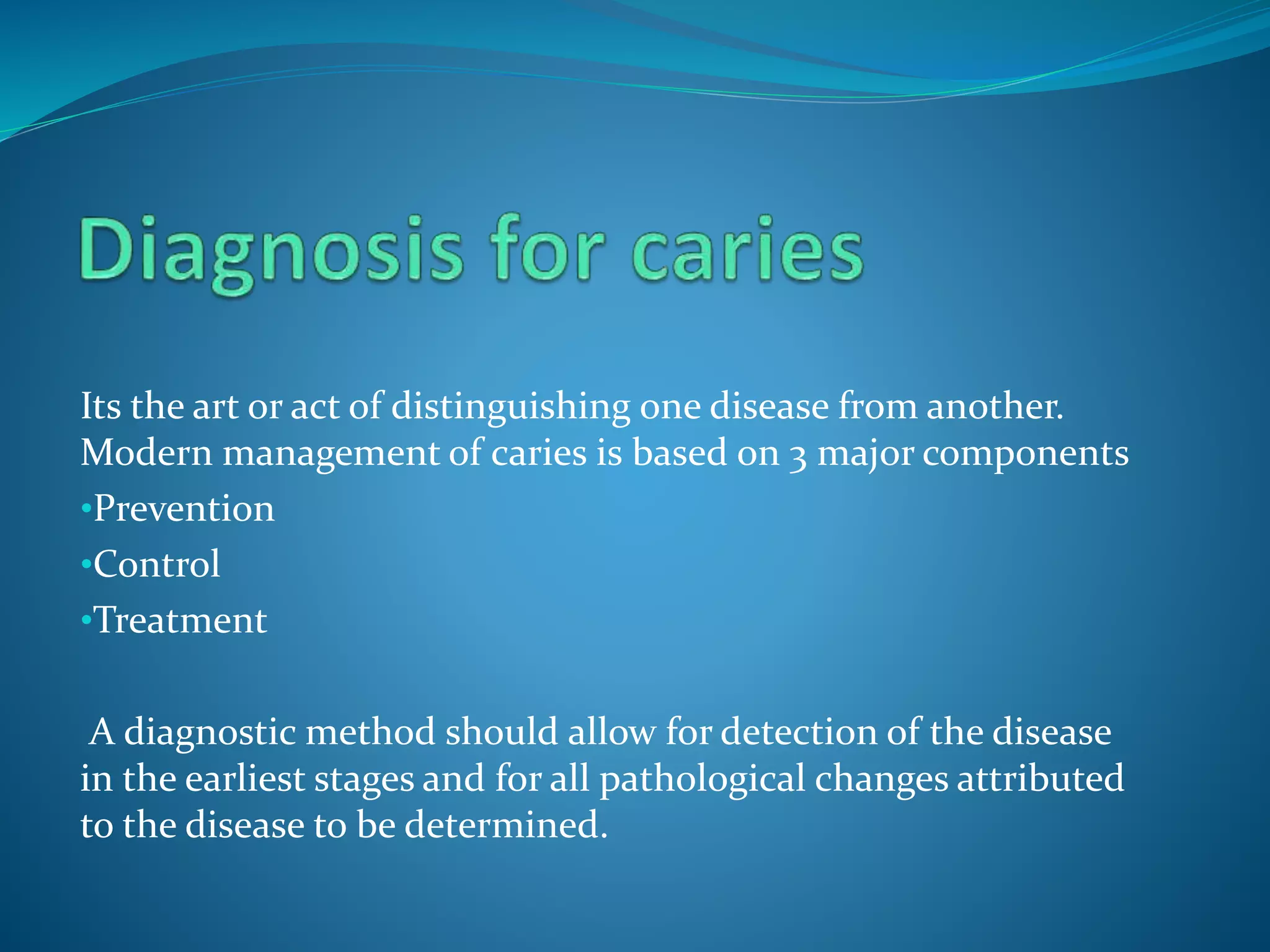 Contemporary Methods of Caries Detection | PPTX