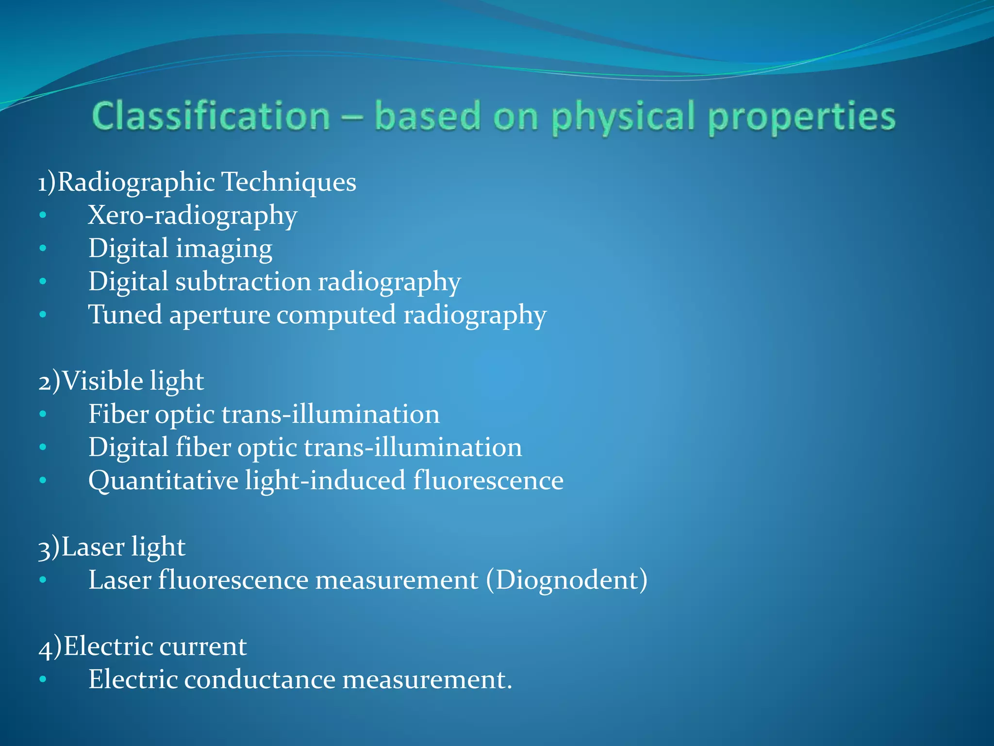 Contemporary Methods of Caries Detection | PPTX