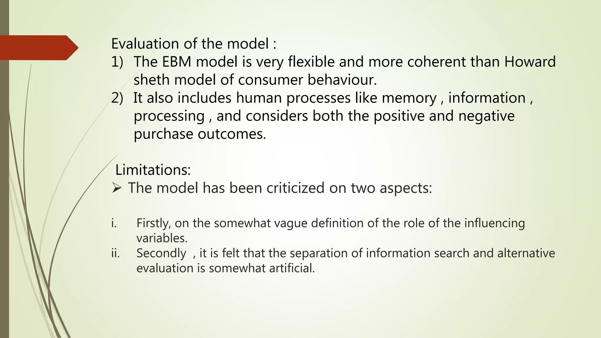 Contemporary models of consumer behaviour | PPTX