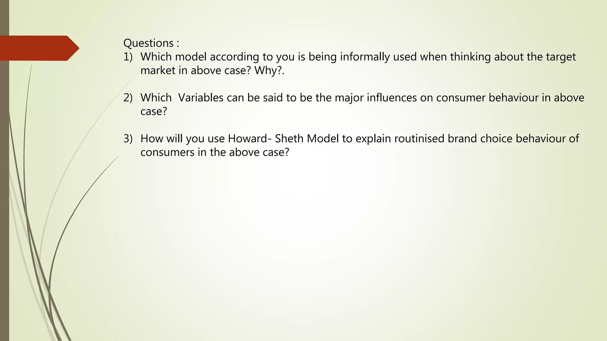 Contemporary models of consumer behaviour | PPTX