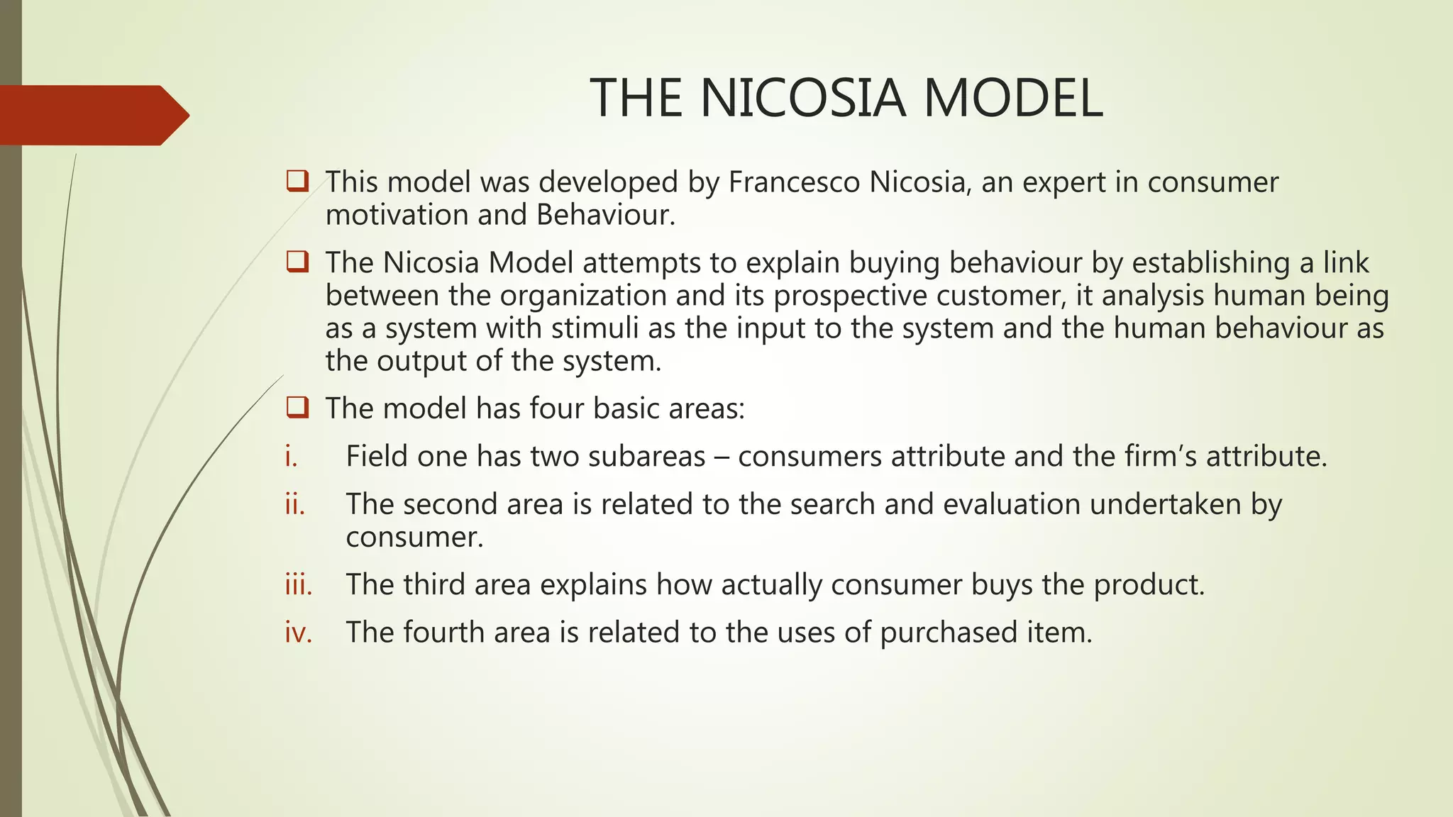 Contemporary models of consumer behaviour | PPTX