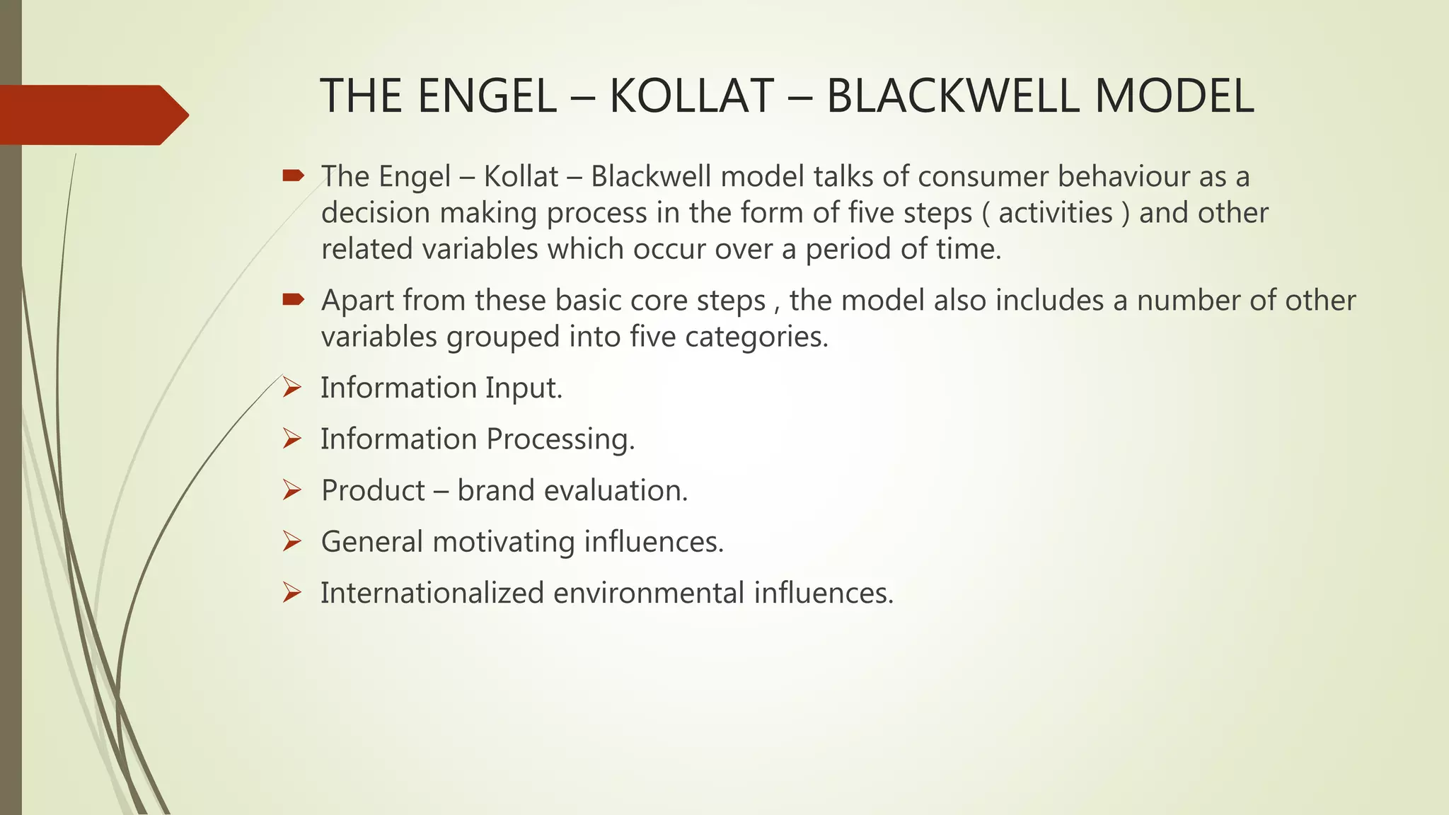 Contemporary models of consumer behaviour | PPTX