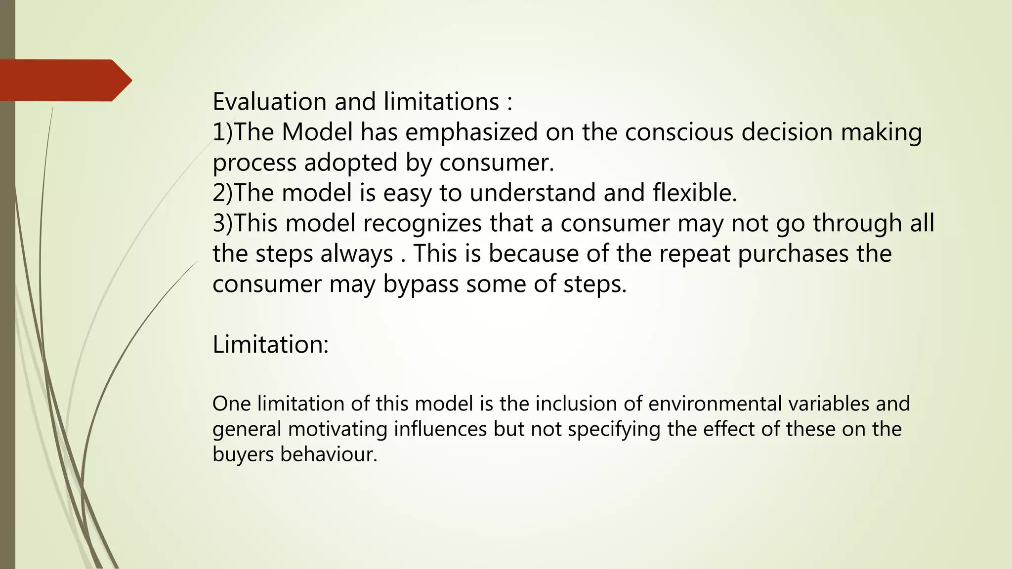 Contemporary models of consumer behaviour | PPTX