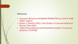 Contemporary models of consumer behaviour | PPTX
