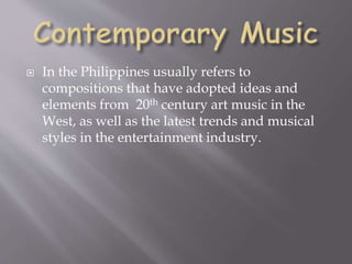 Contemporary Music | PPTX