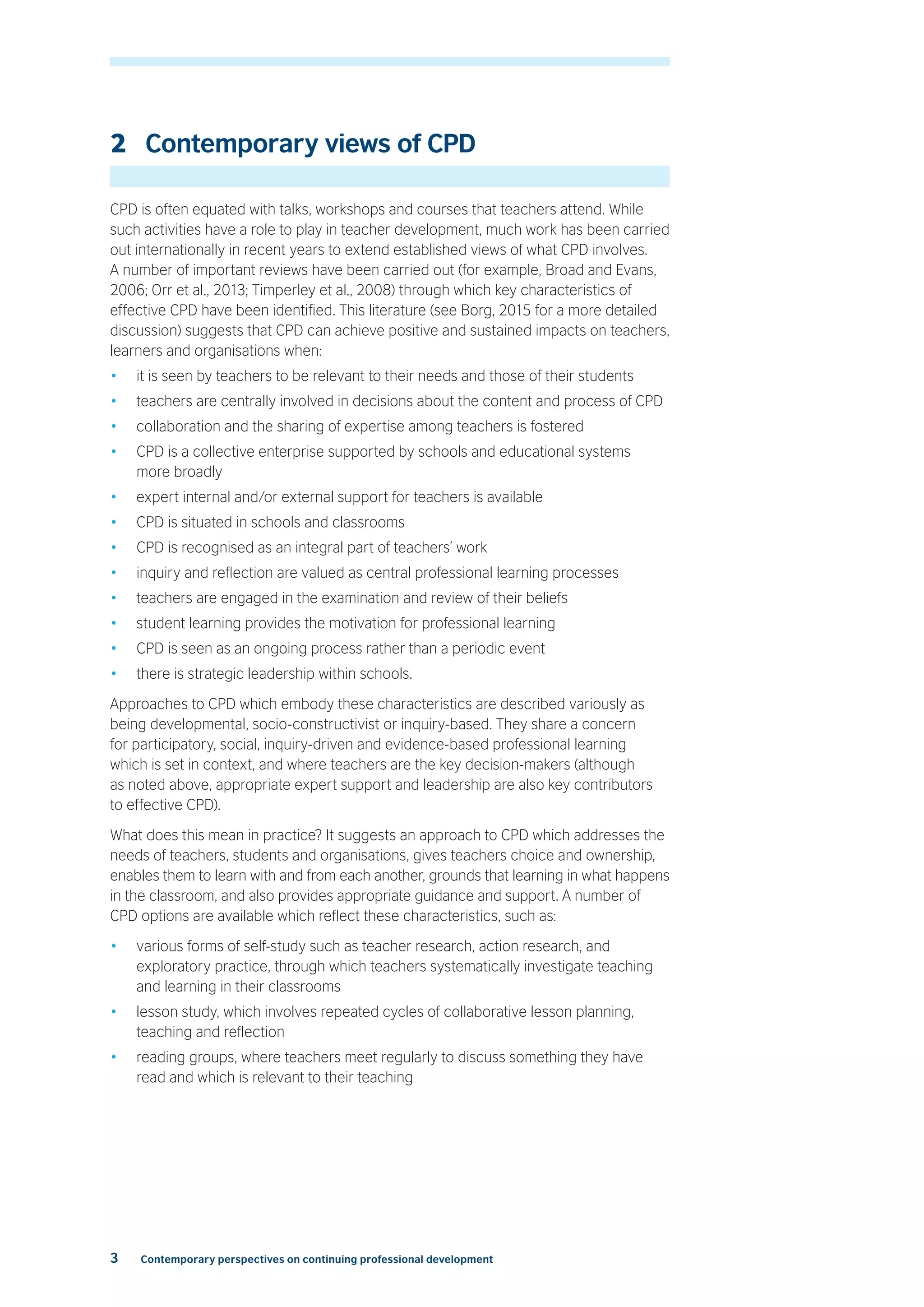 Contemporary perspectives on continuing professional development | PDF