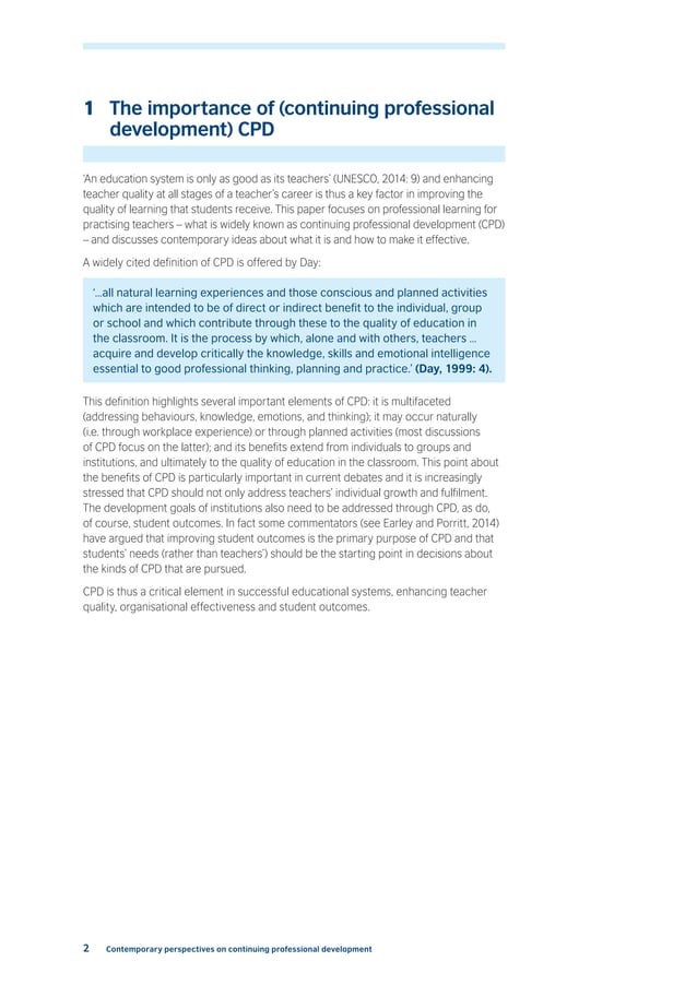 Contemporary perspectives on continuing professional development | PDF