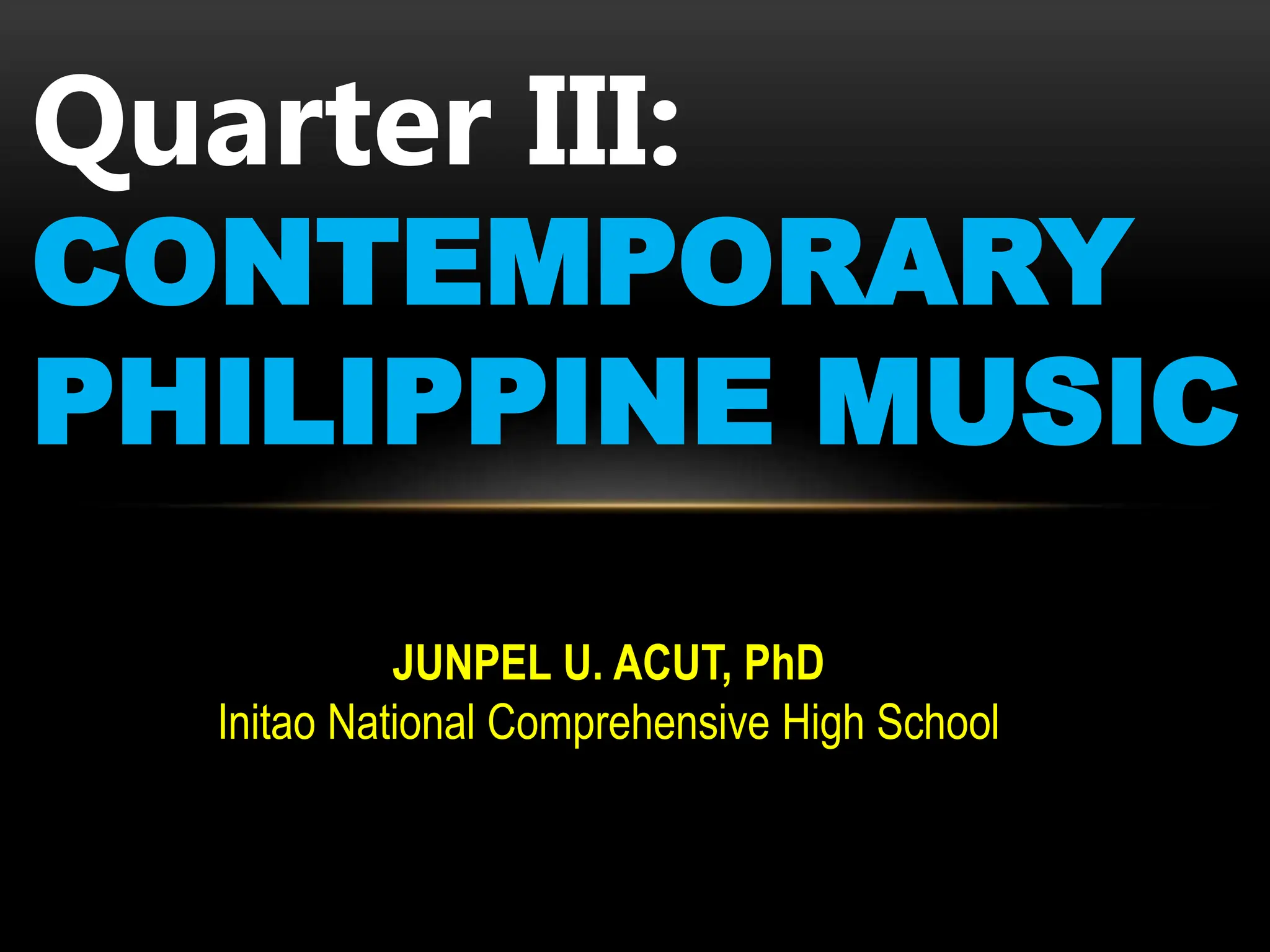 MAPEH - Music 10- quarter 3 Powerpoint PRESENTATION | PPTX