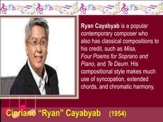 Contemporary phil. music music 10-q3 | PPTX