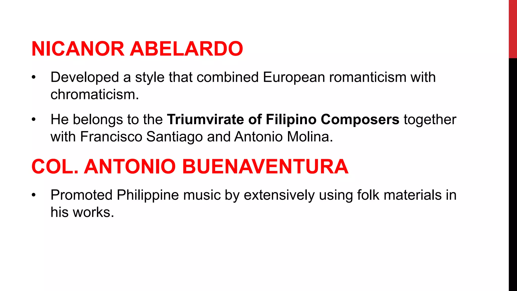 Contemporary Philippine composers | PPTX