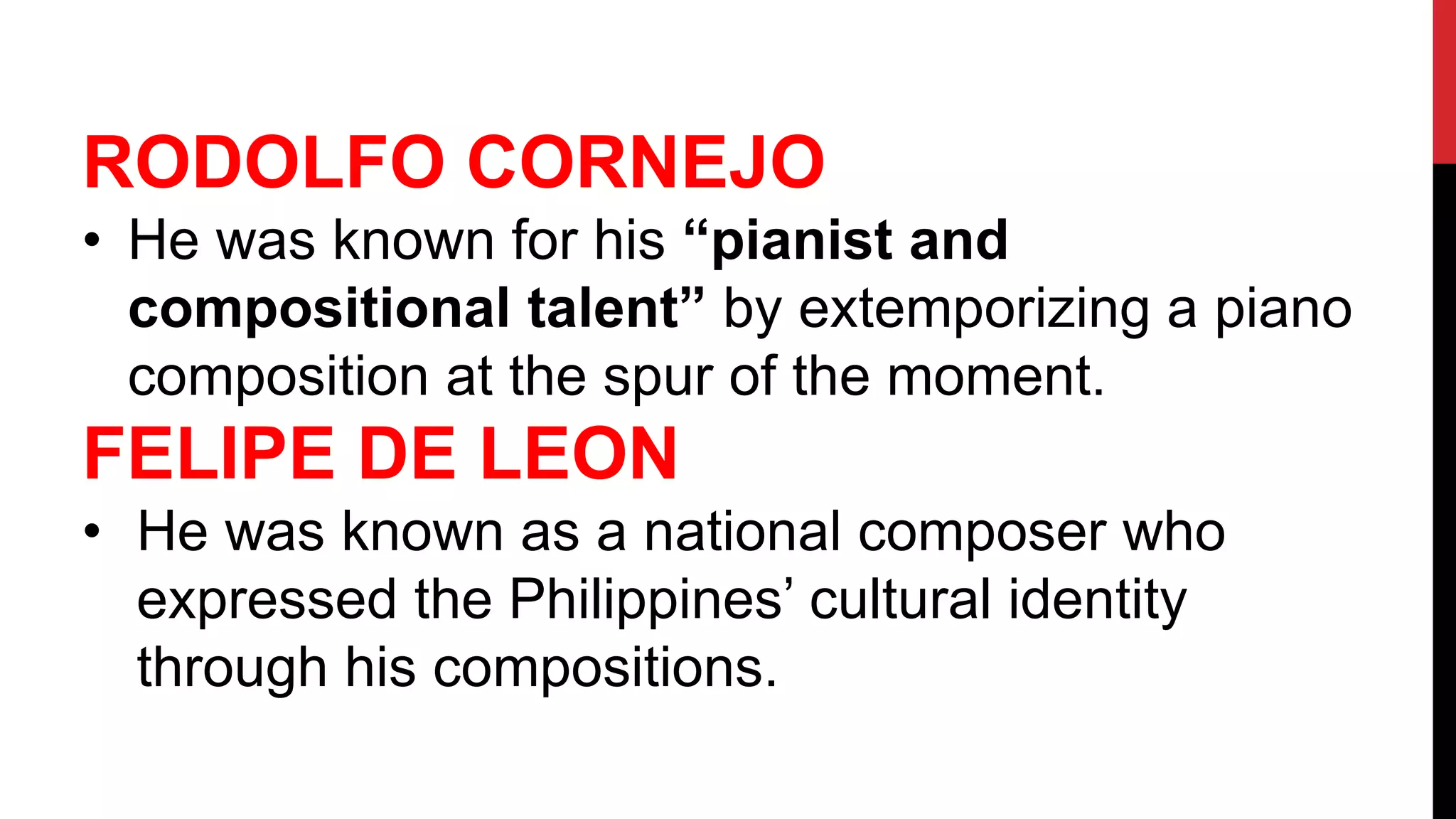 Contemporary Philippine composers | PPTX