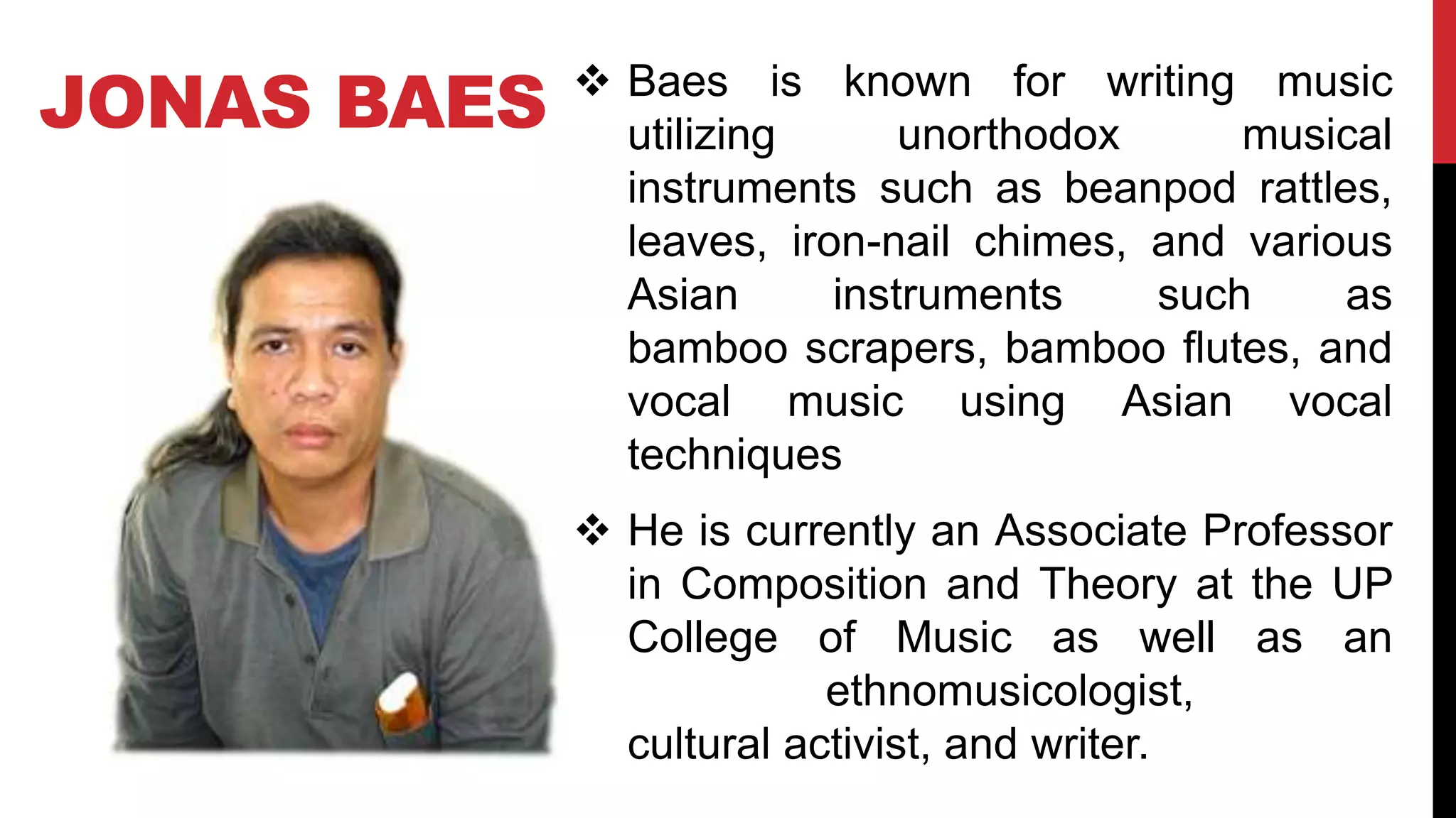 Contemporary Philippine composers | PPTX