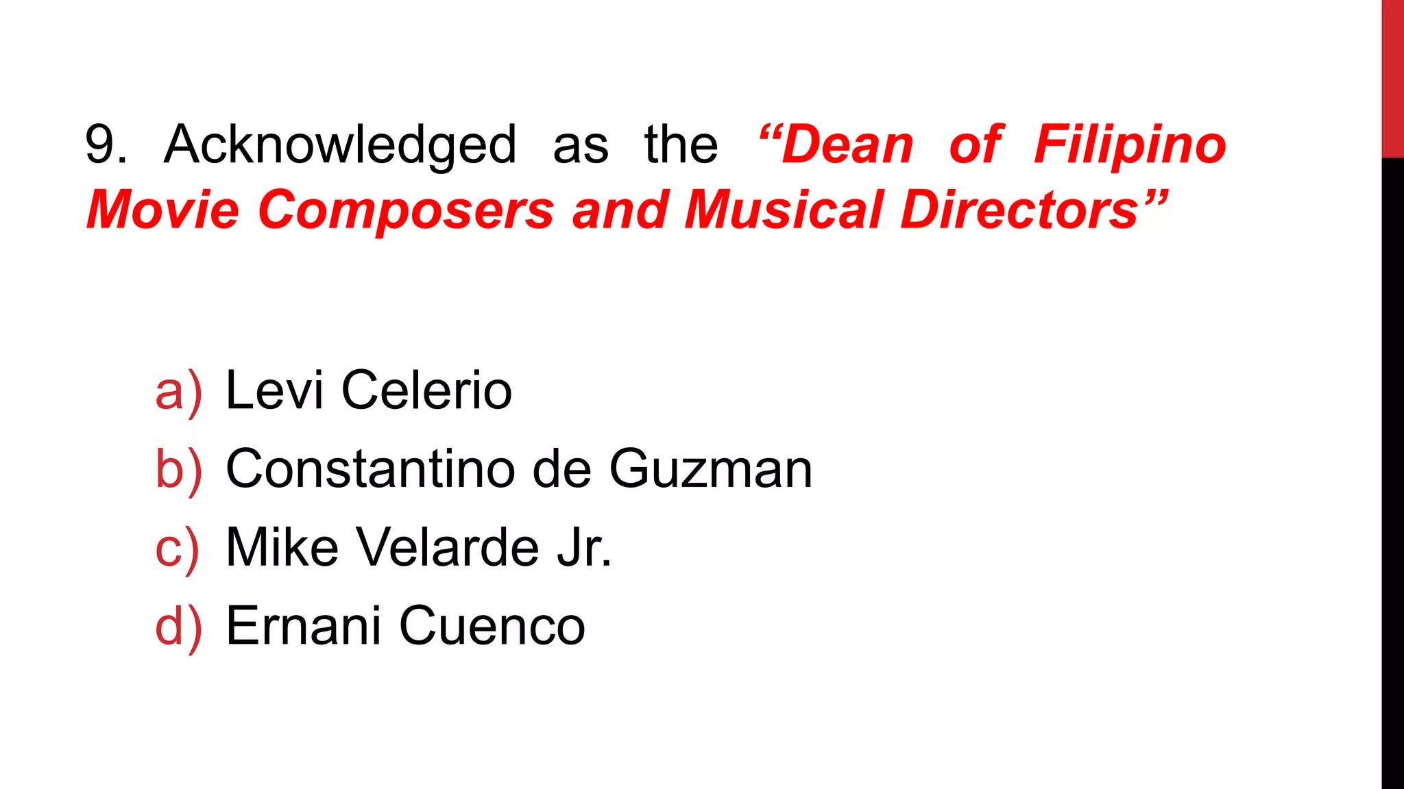Contemporary Philippine composers | PPTX