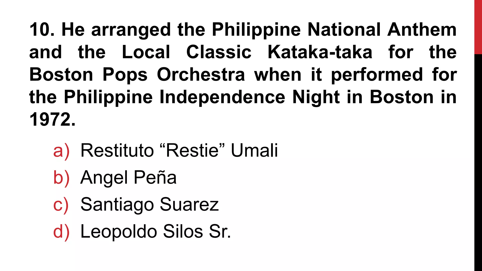 Contemporary Philippine composers | PPTX
