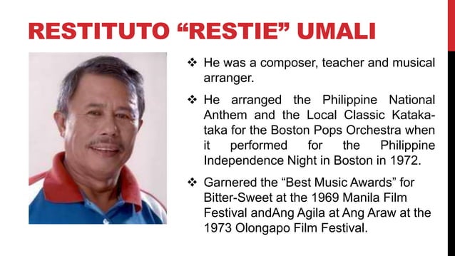 Contemporary Philippine composers | PPTX | World/International Music ...