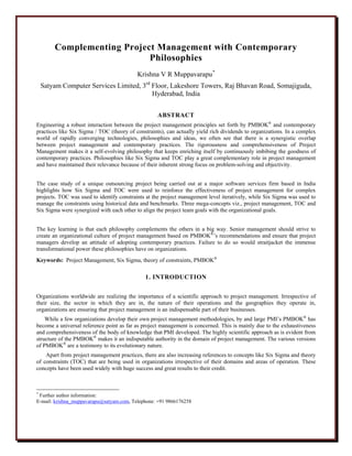 Contemporary Practices In Project Management Km | PDF | Mechanical and ...