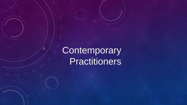Contemporary practitioners | PPT