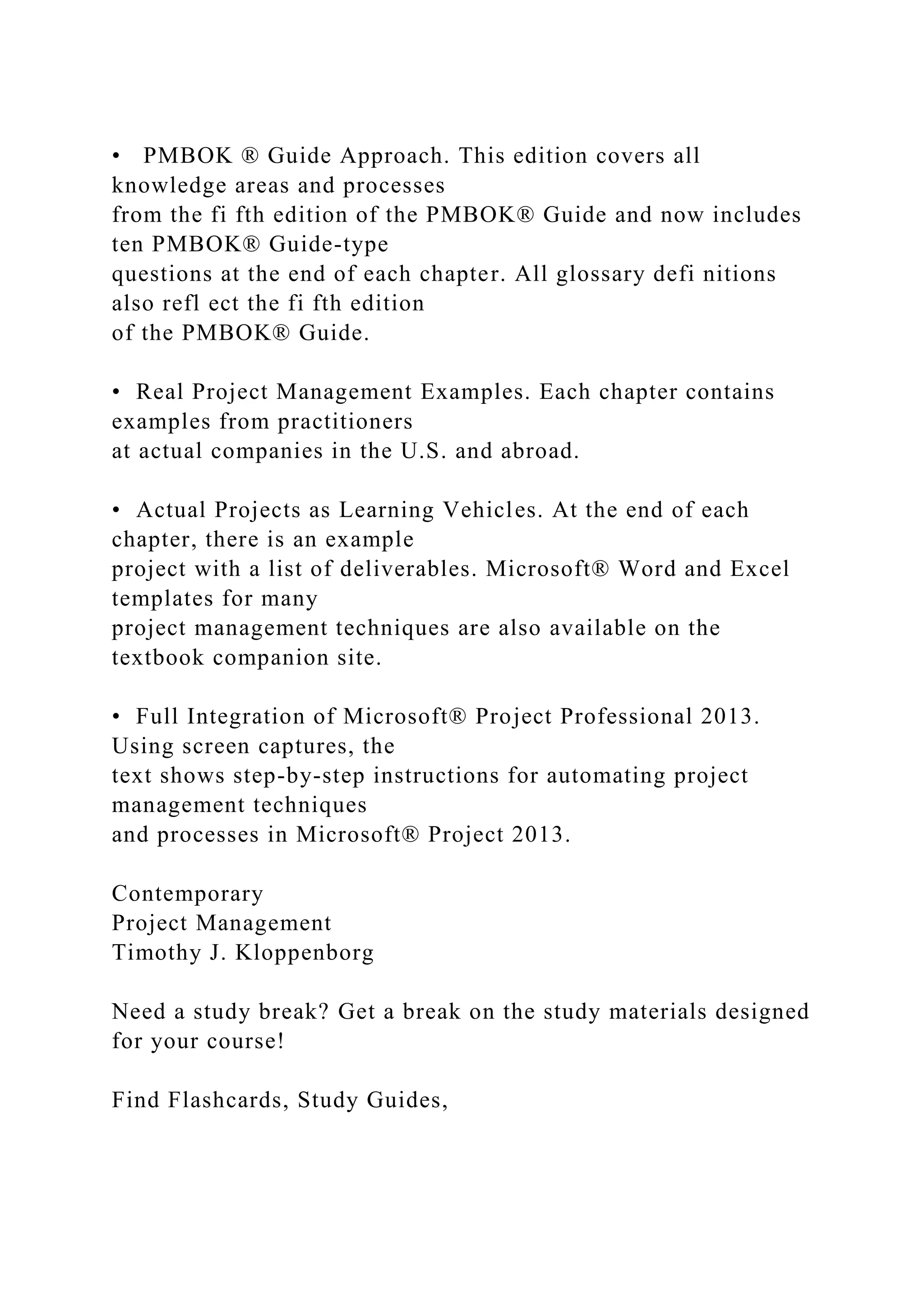 ContemporaryProject ManagementTimothy J. Kloppenborg Th i.docx