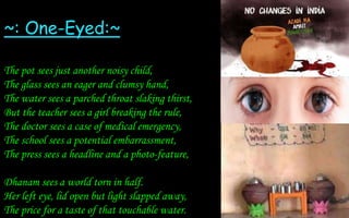 Contemporary Relevance of the Poems ‘One Eyed’ & ‘Ekalavyam’ Written by ...