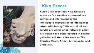 Contemporary Report: Emerging Artist and Their Sample Works | PPT