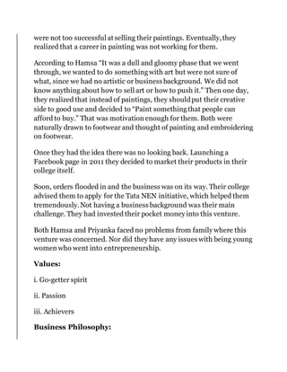 Contemporary role models in indian business | DOCX