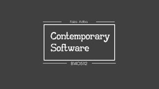 Contemporary software platform | PDF