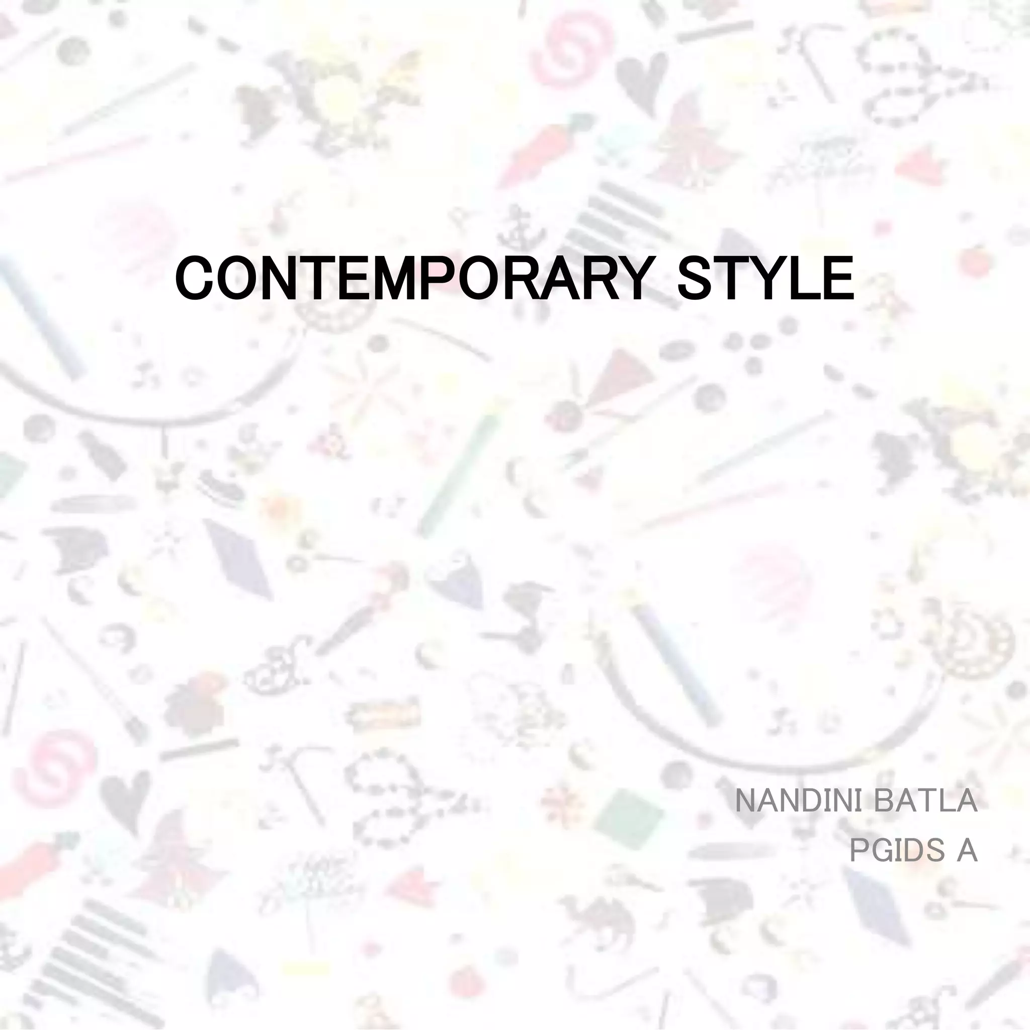 Contemporary style | PPTX